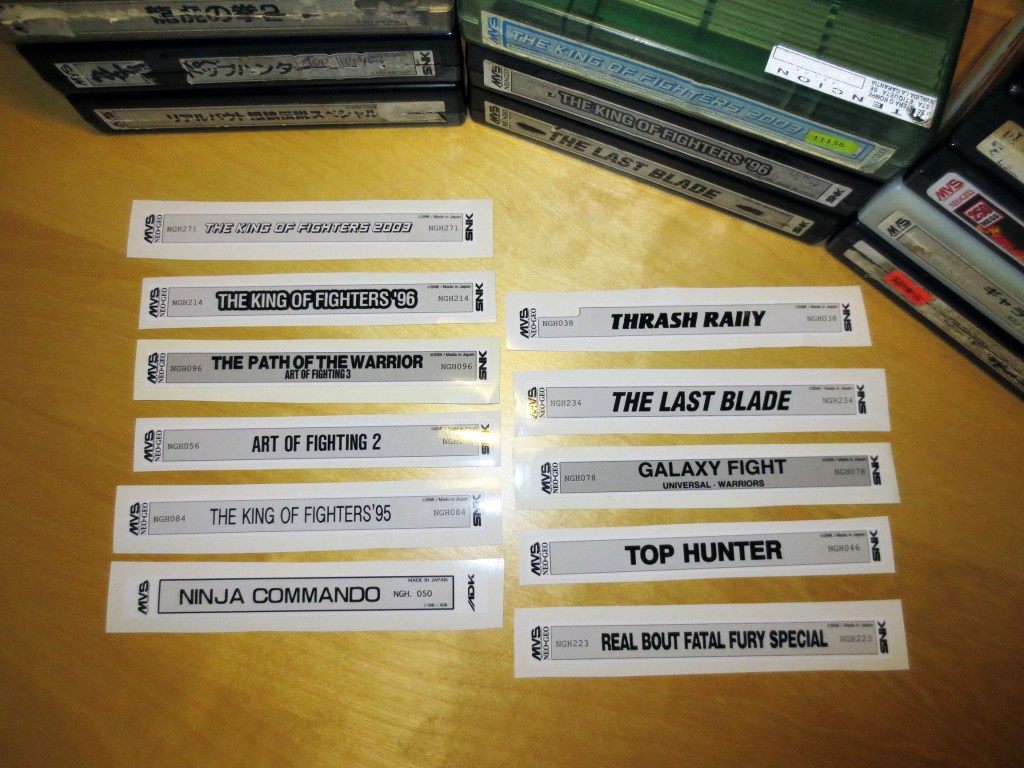 Neo Geo MVS Label Restoration for 11 New Games | Retro Megabit